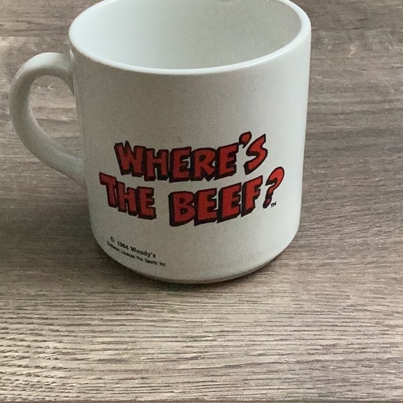 Wendy’s | Dining | Vintage Wendys Wheres The Beef Mug 984 | Poshmark